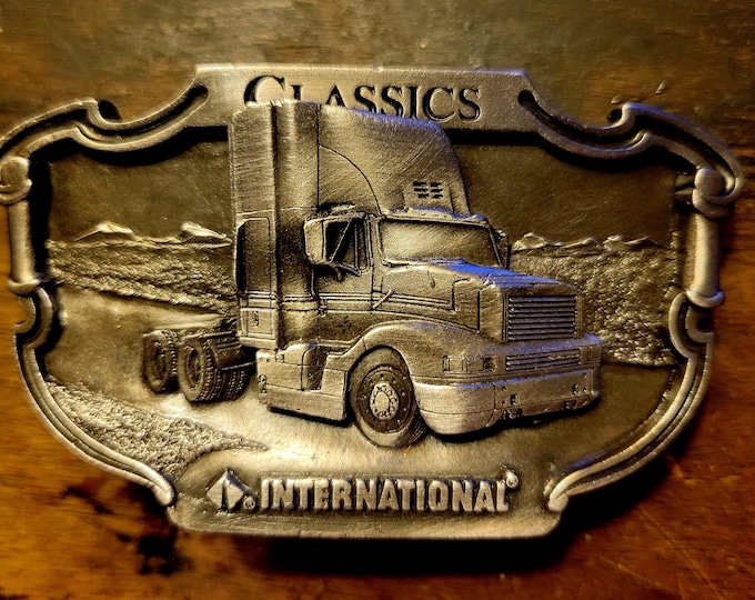 1988 Bergamot international Semi Truck Belt Buckle M-420 - Etsy