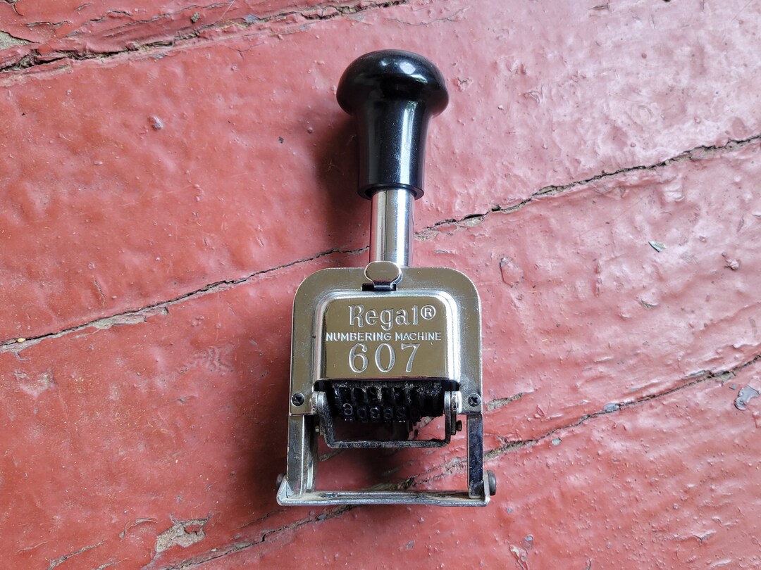 1950's Regal Numbering Machine #607 - Etsy
