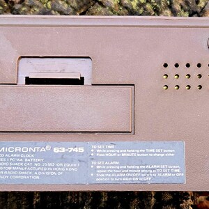 1989 Micronta Radio Shack Digital Portable Alarm Clock 63-745 - Etsy
