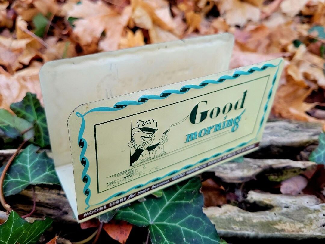 Vintage Moore Signs Detroit Tin Letter Holder / Napkin Holder - Etsy UK