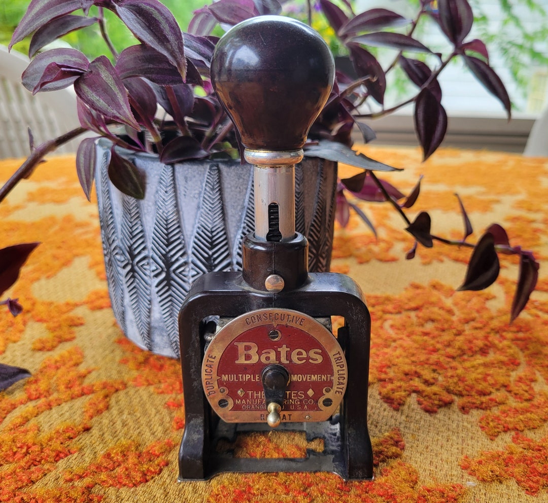 1950's Bates Numbering Machine Style E - Etsy