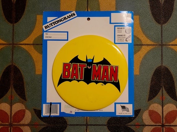 6" Batman Pin Dated 1982 - Gem