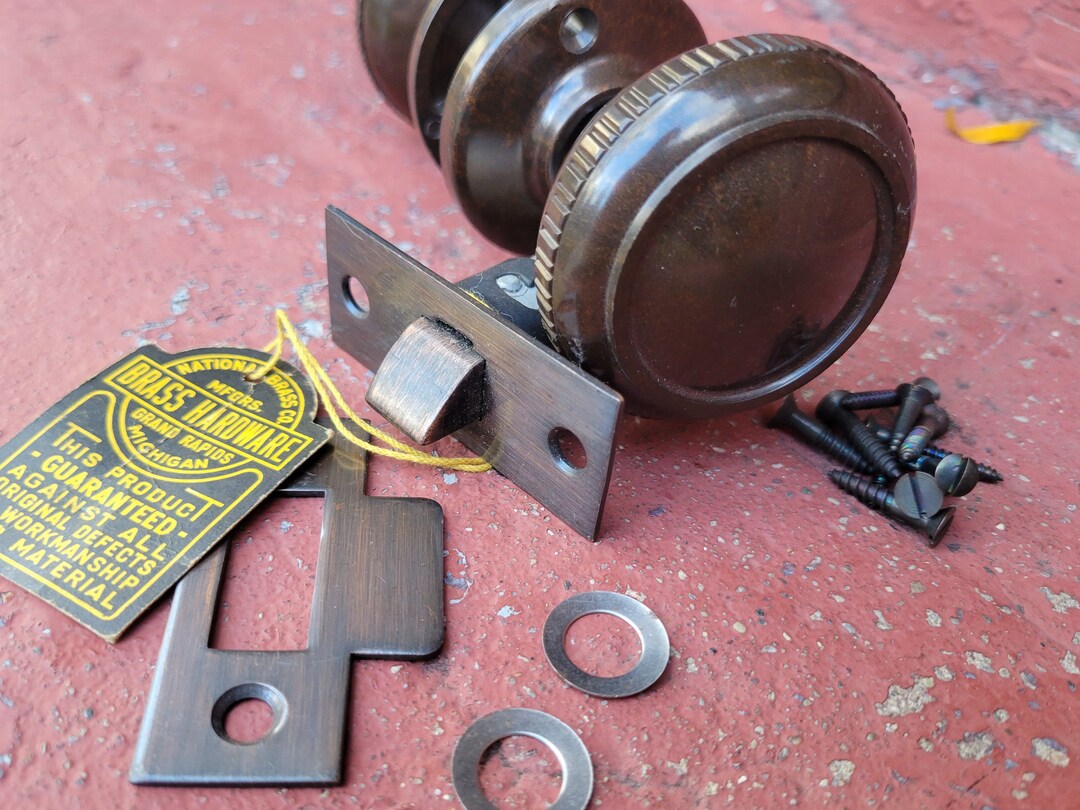 1920's Dexter Celluloid Door Knob With Rosettes and Strike Plate - Etsy