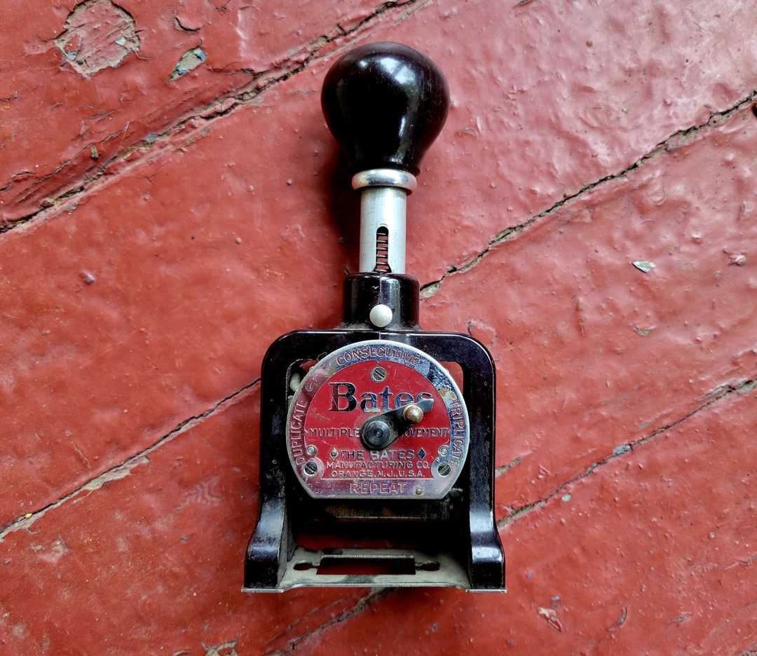 1950's Bates Numbering Machine Style A - Etsy