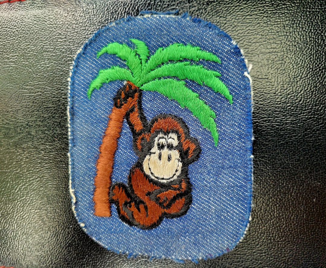 Vintage Monkey/palm Tree Patch - Etsy