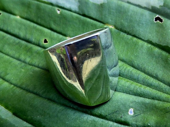 Vintage DAC Sterling Silver Chunky Ring - Gem