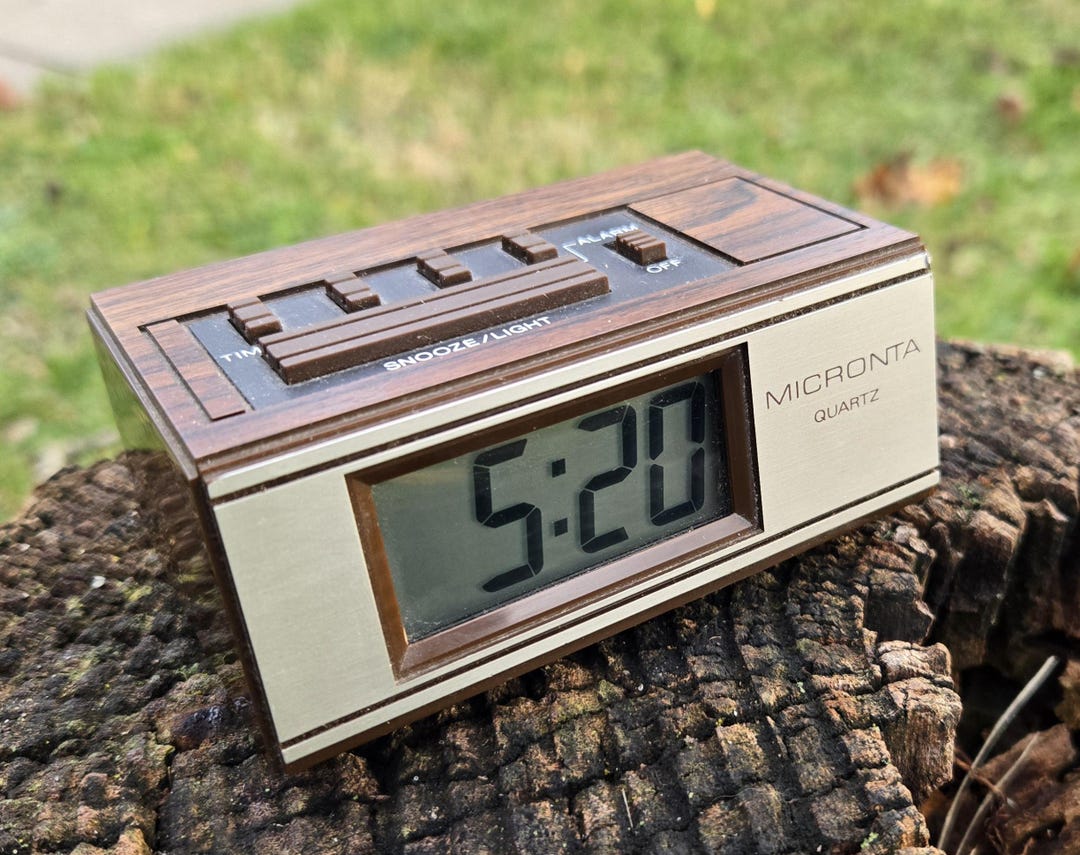 1989 Micronta Radio Shack Digital Portable Alarm Clock 63-745 - Etsy
