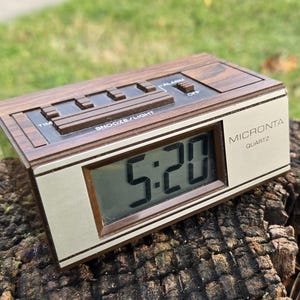 1989 Micronta Radio Shack Digital Portable Alarm Clock 63-745 - Etsy