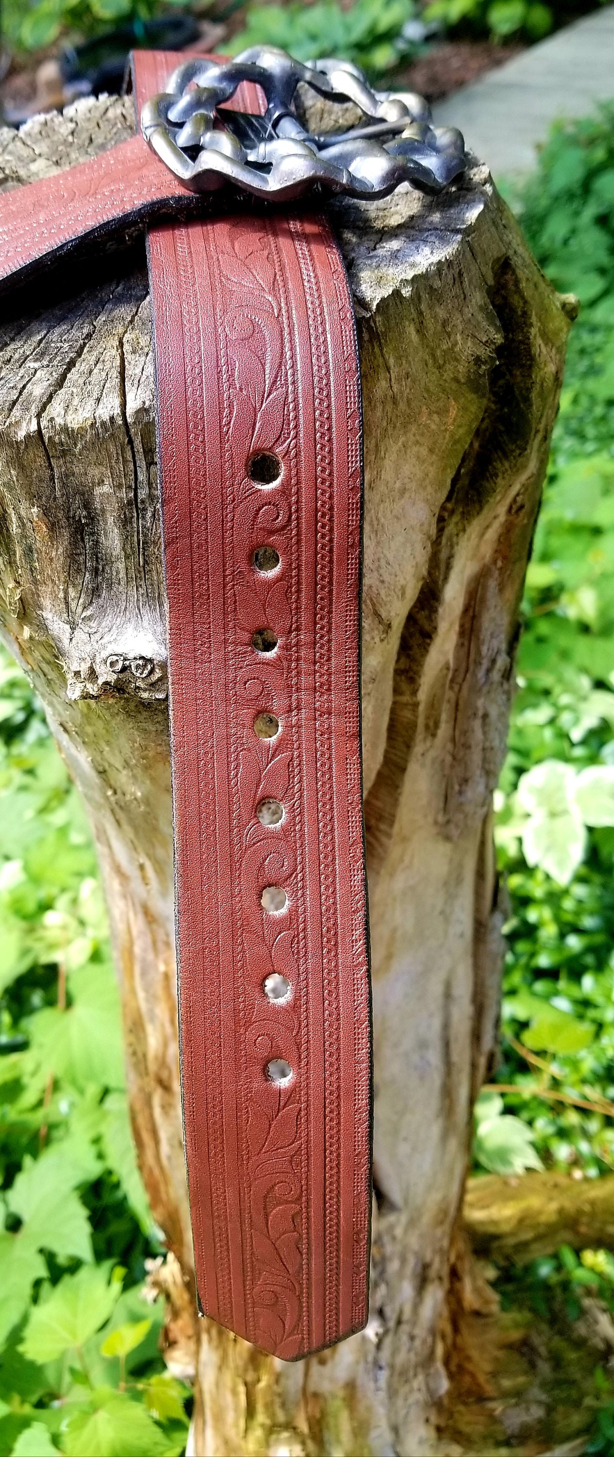 Vintage Chain Belt Buckle With Belt | Etsy