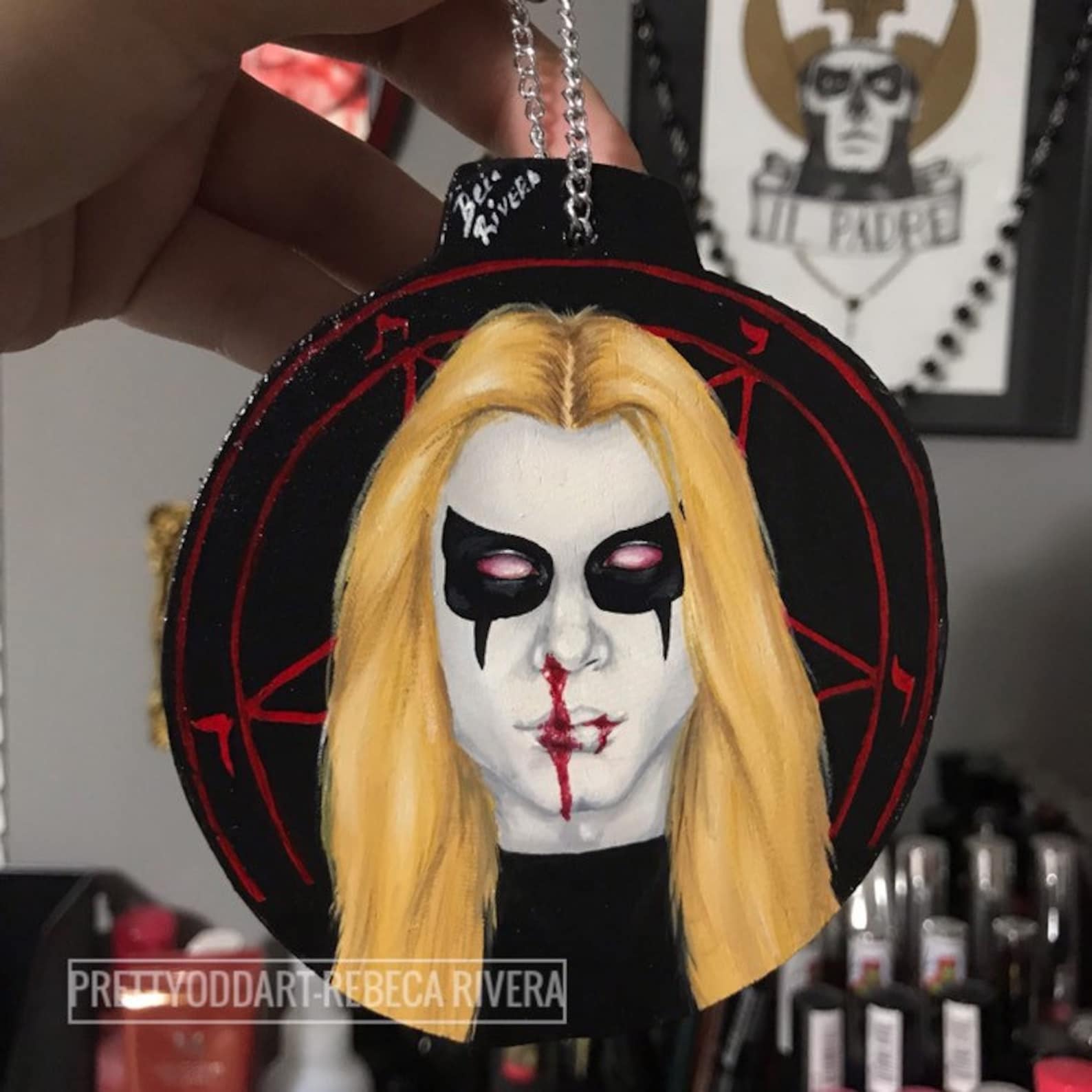 Mayhem Band Dead With Corpse Paint Pelle Ohlin Oil Painting | Etsy