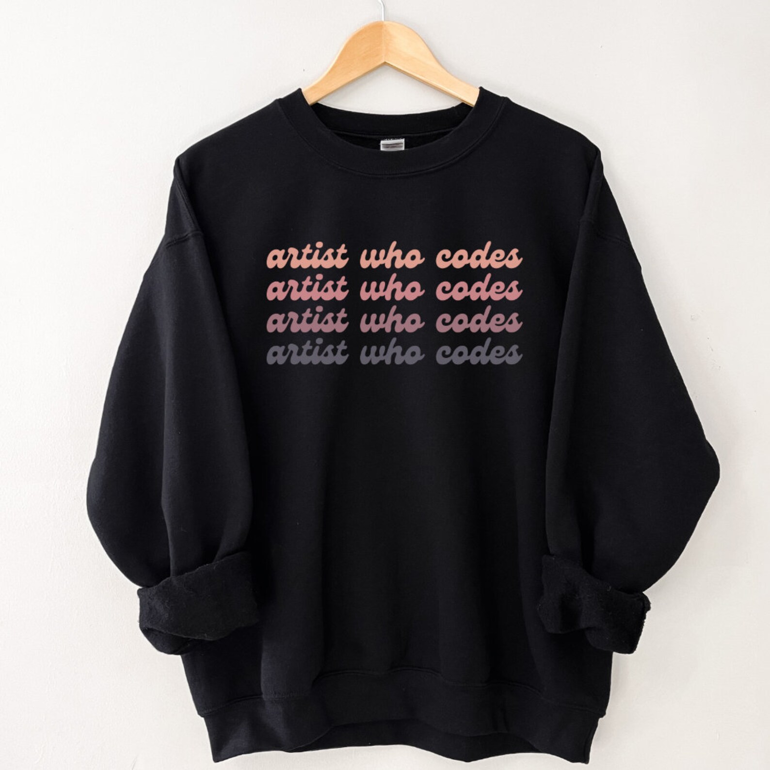 Artist Who Codes Ombre Sweatshirt | Artist in Tech | Gift for Stem ...