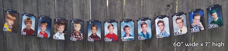 Personalized 4x6 Photo Graduation Party Banner for Pictures - Etsy