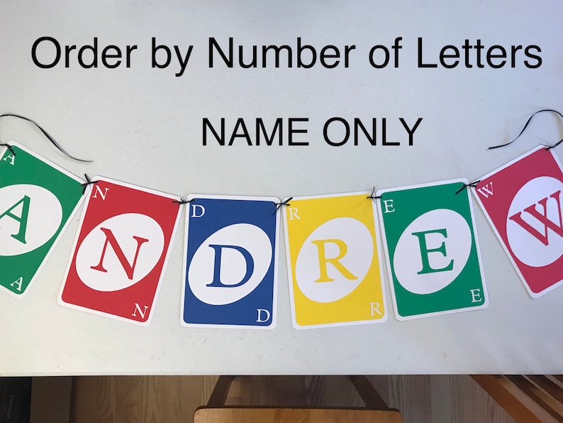 FULL SIZE UNO Party Banner Cardstock - Etsy