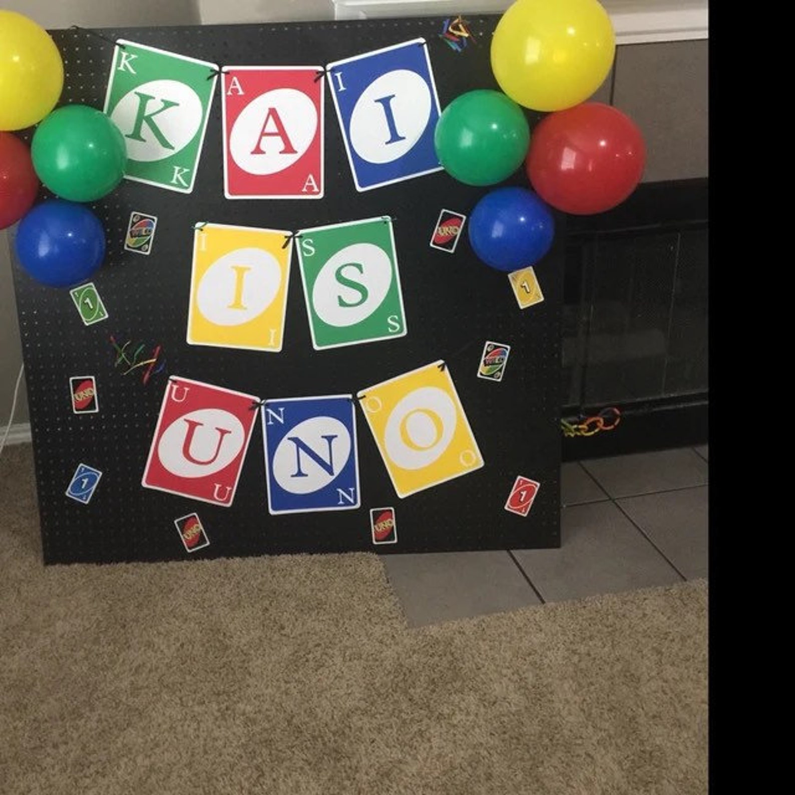 FULL SIZE UNO Party Banner Cardstock - Etsy