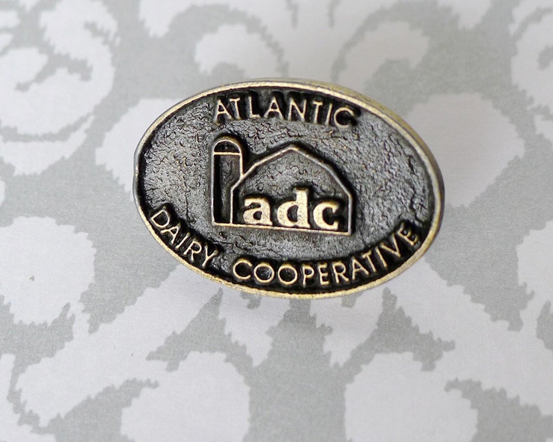 ADC Atlantic Dairy Cooperative Milk Cow, Farmers Collectible Lapel Pin ...
