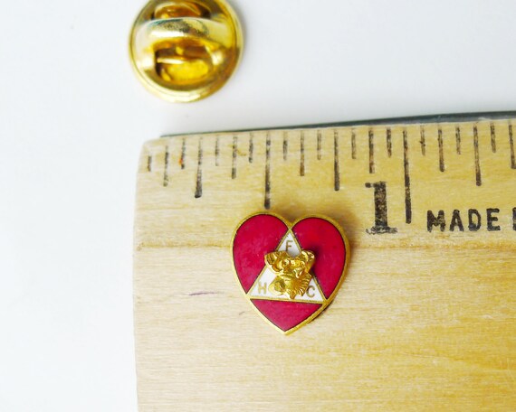 Loyal Order Moose HFC Hope Faith Charity Heart Enamel… - Gem