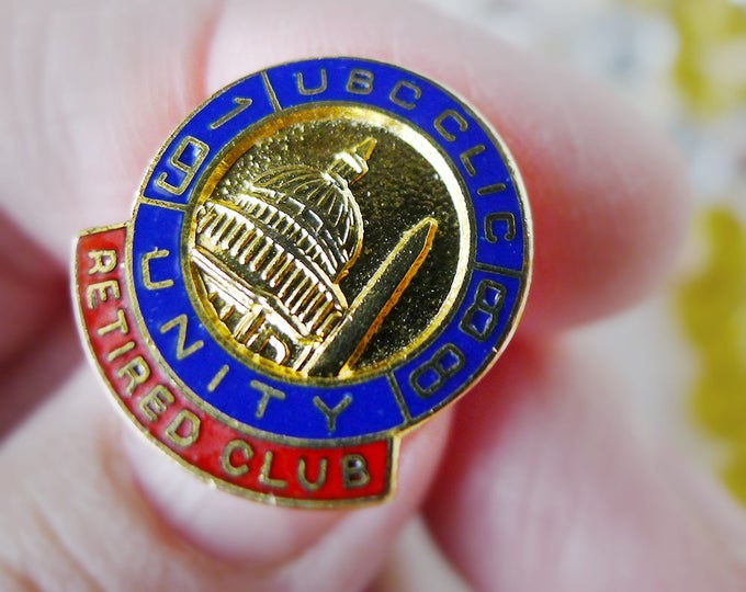 1988 UBC Clic Pin, 1988 Retired Club, Carpenters Union, Retired ...