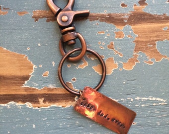 Copper Key Chain - Etsy