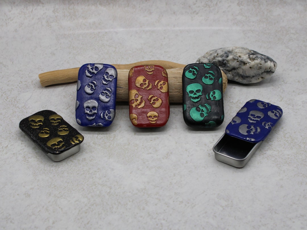 Sliding Pill or Stash Box skulls Gifts for Men Gifts - Etsy