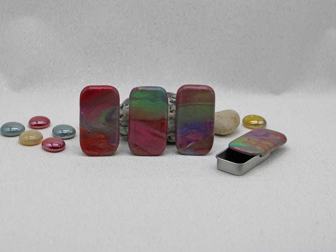 Sliding Pill or Stash Box Jewel Tone Blend, Gifts for Men, Gifts for ...