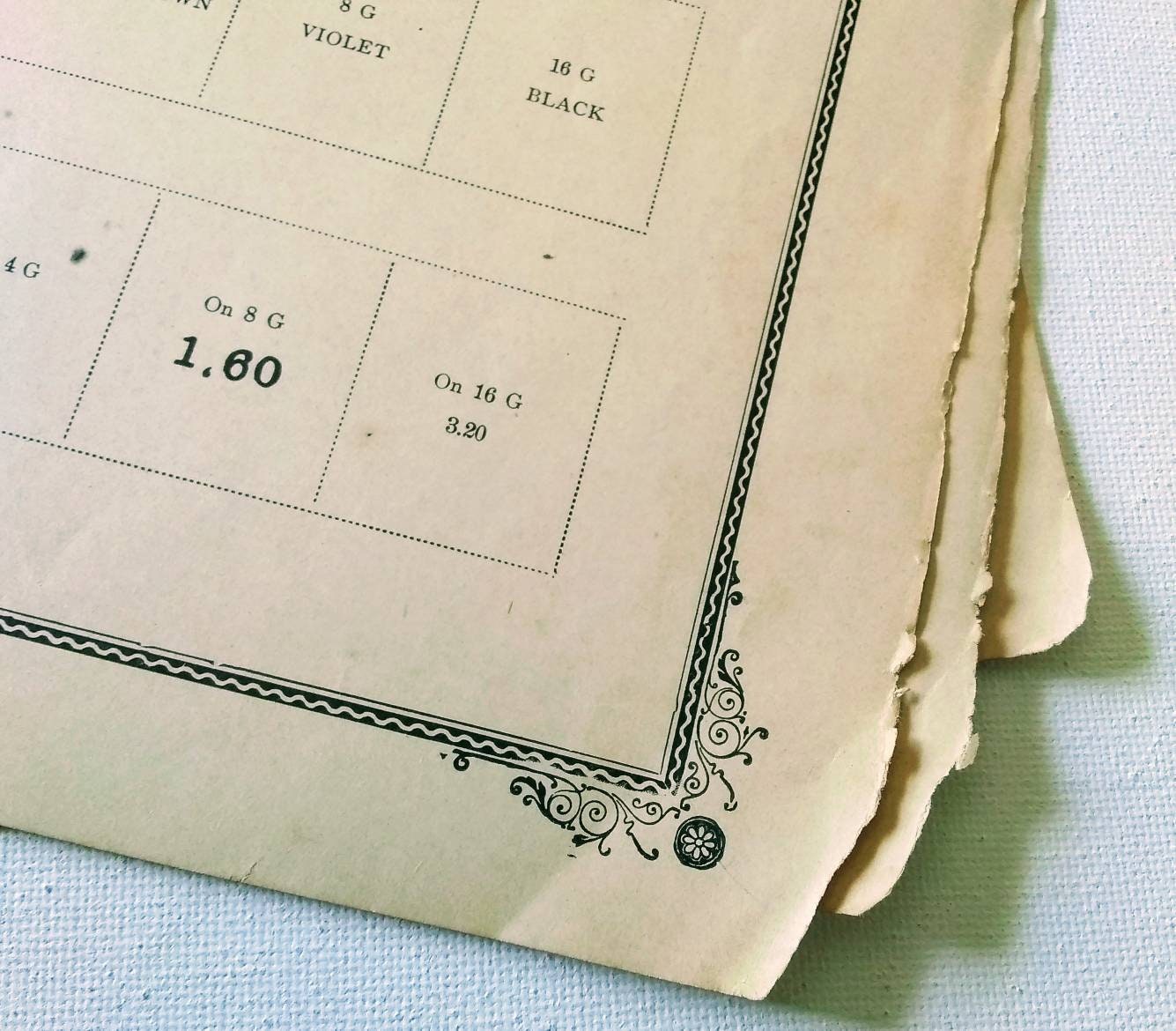 Stamp Collecting Album Pages From 1905 Set of 10 Pages | Etsy