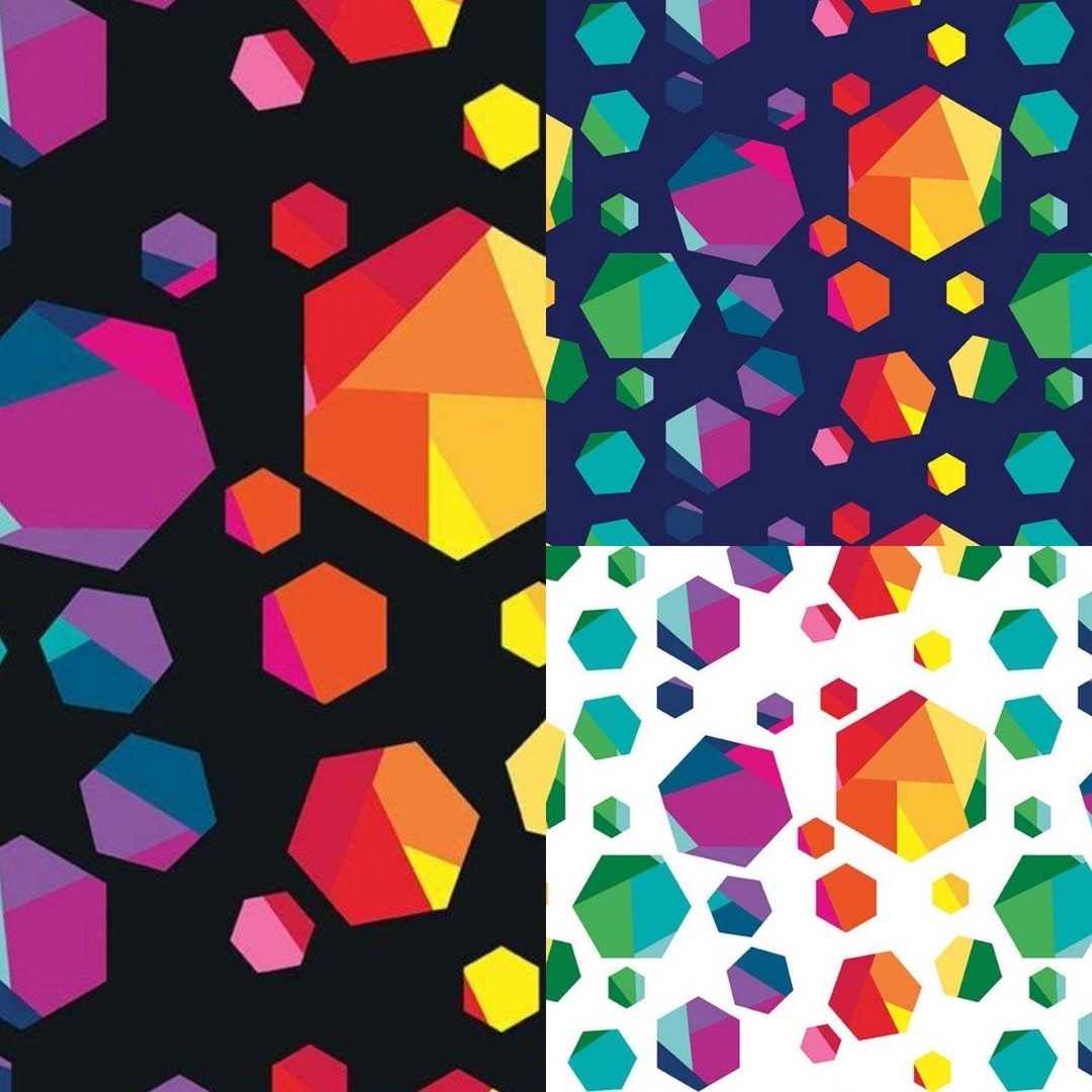 Geo Gems From Create by Kristy Lea - by the Half Yard - Etsy