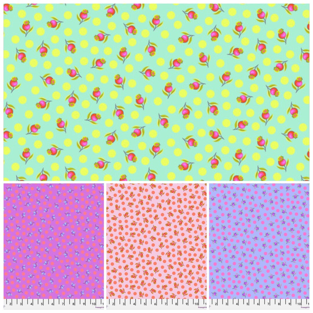 Impending Bloom From Untamed by Tula Pink - in Half Yard Increments ...