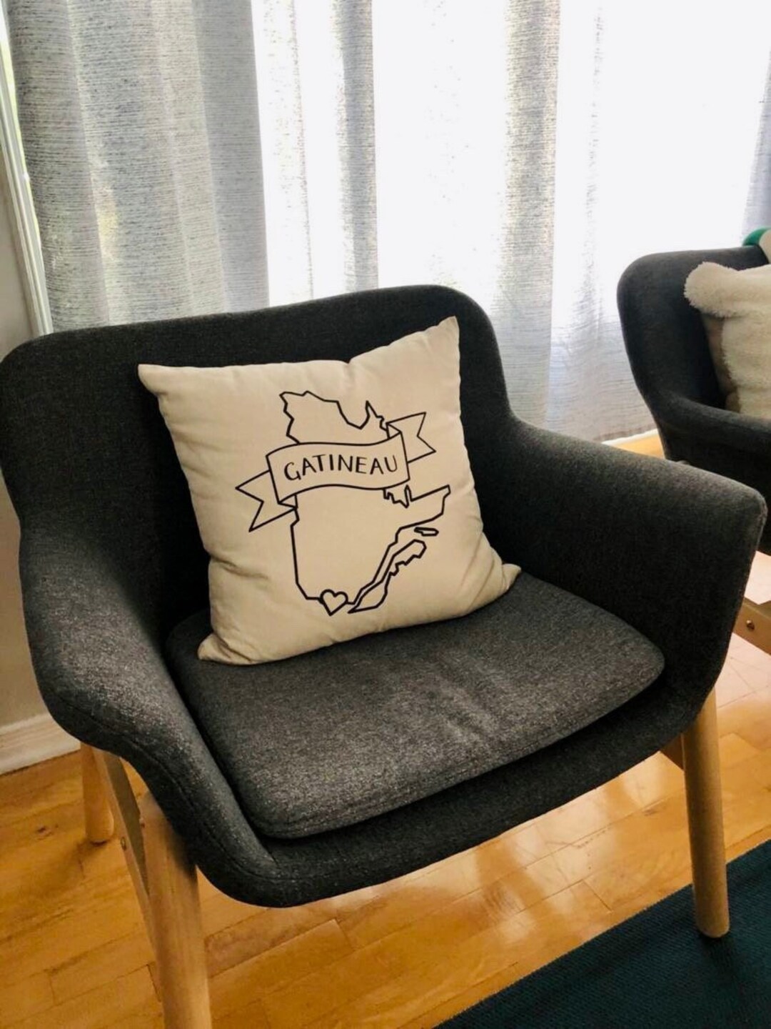 Canadian City Throw Pillow Covers Hometown Pillow Housewarming Gift ...