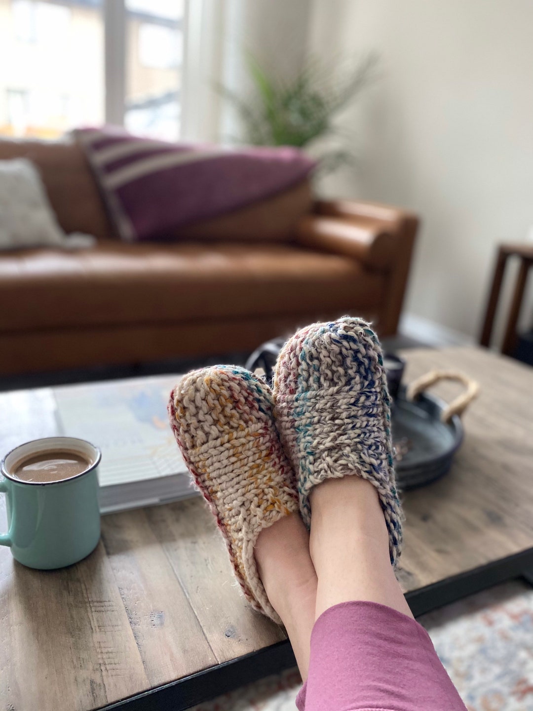 Handmade Wool Slippers - Variety of Colours and Sizes - Men and Women's ...