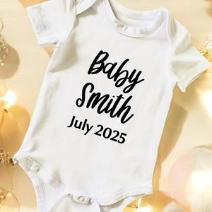 Customized Baby Onesie - Baby Bodysuit - Baby Announcement ...