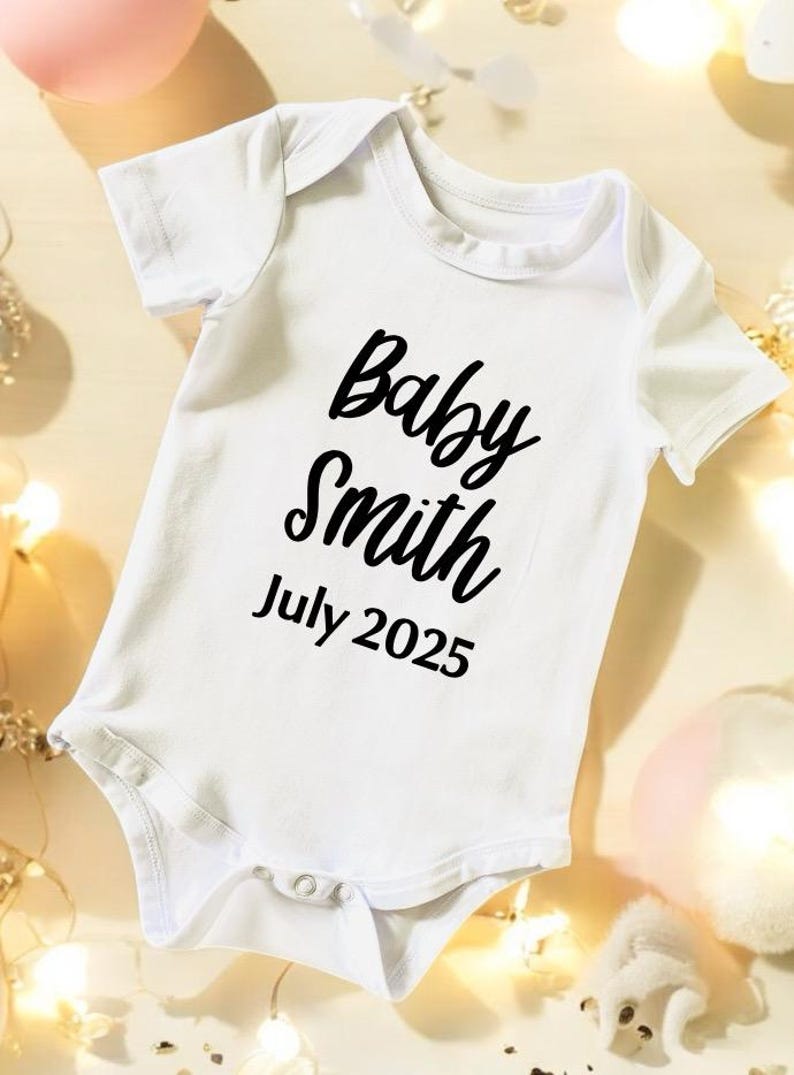 Customized Baby Onesie - Baby Bodysuit - Baby Announcement ...