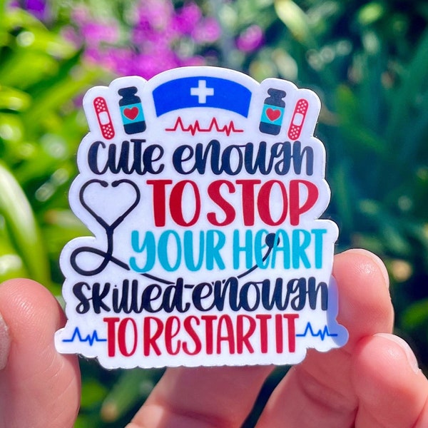 Cute Enough to Stop Your Heart Skilled Enough to Restart It - Etsy