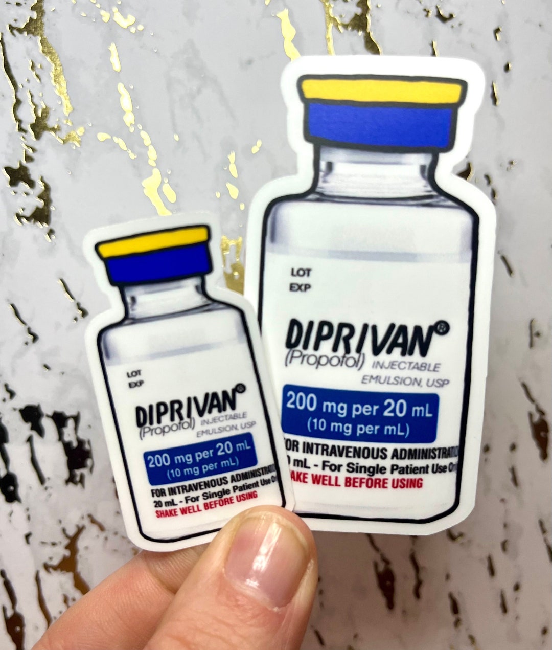 Propofol Sticker for Laptop, Water Bottle Sticker, Nurse Humor, for ...
