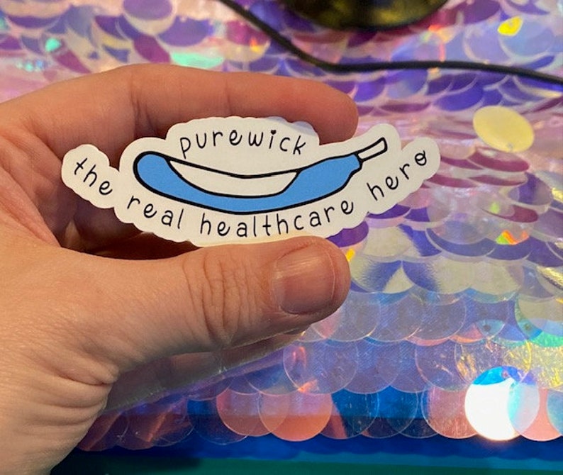Purewick the Real Healthcare Hero Nurse Humor Vinyl Sticker - Etsy