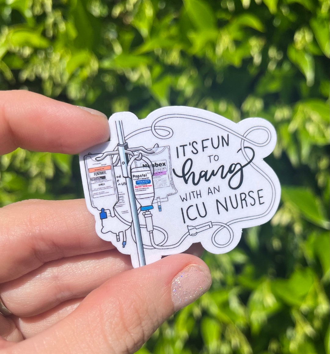 It's Fun to Hang With an ICU Nurse, ICU Nurse Gift, Bestie Present ...