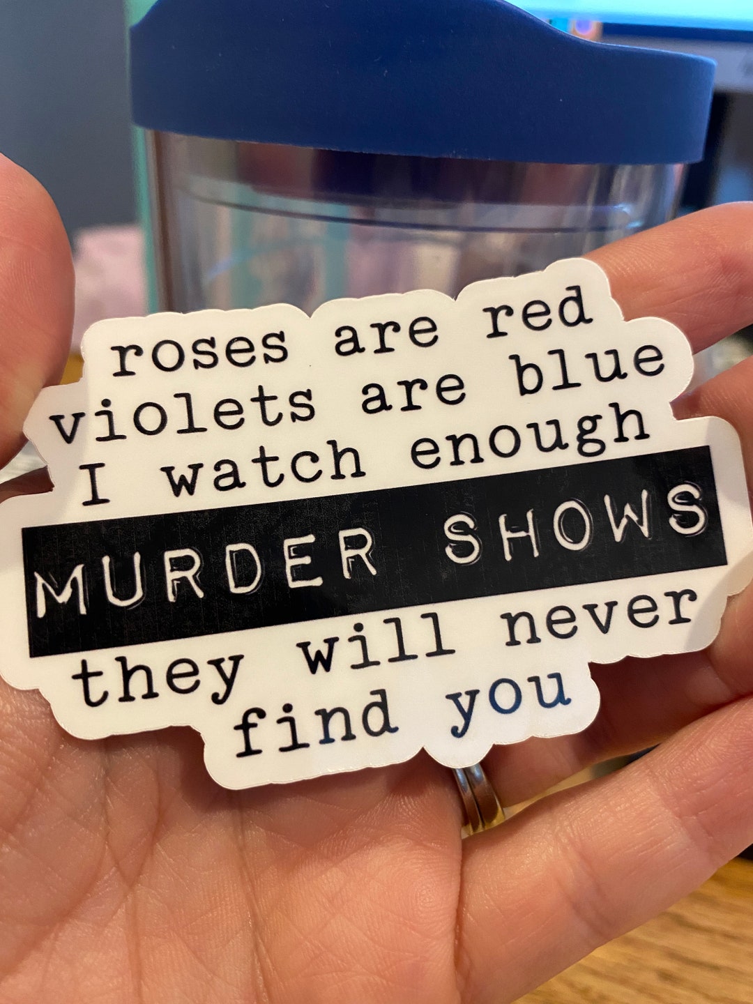MFM Murderino and True Crime Laptop/water Bottle Decal Roses Are Red ...