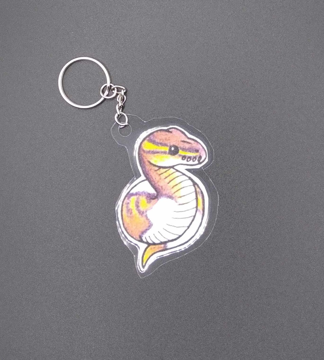 Cute Ball Python Keychain - Pied Morph - Etsy