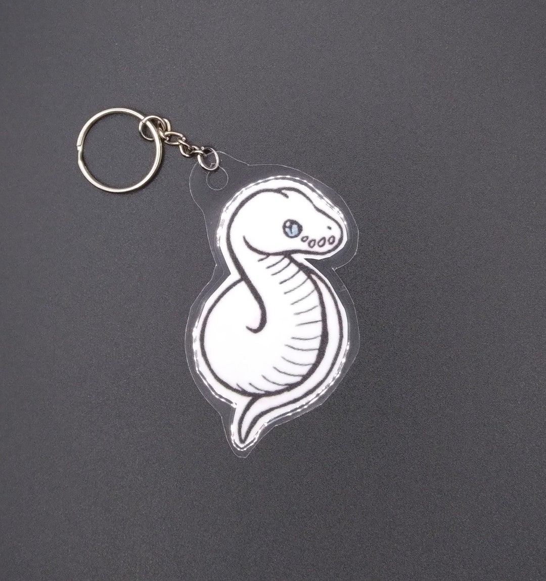 Ball Python Keychain - Blue Eyed Lucy Morph - Etsy