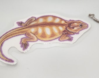 Bearded Dragon Keychain Stainless Steel Bearded Dragon Accessories ...