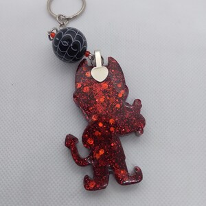 Costumed Devil Boy Keychain - Etsy