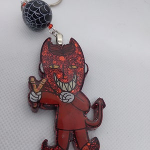 Costumed Devil Boy Keychain - Etsy