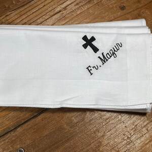 Set of Embroidered Handkerchiefs, Pastor’s Gift, Custom Colors ...