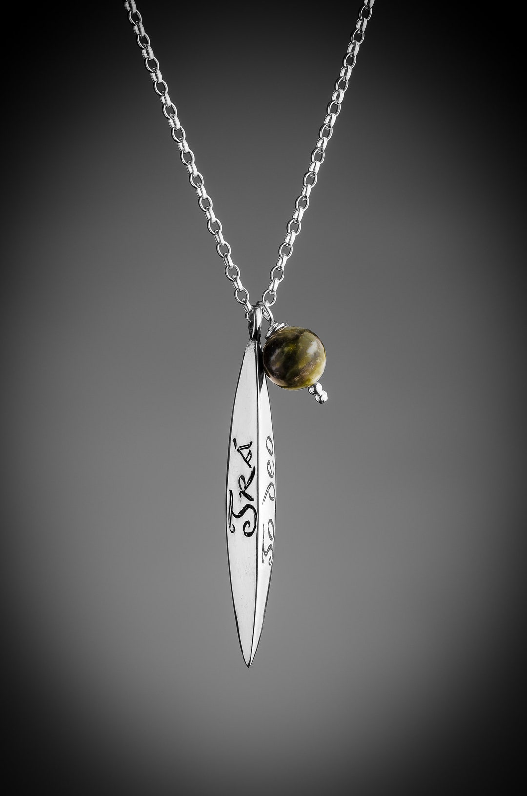 Silver Grá Go Deo Connemara Marble Necklace - Etsy