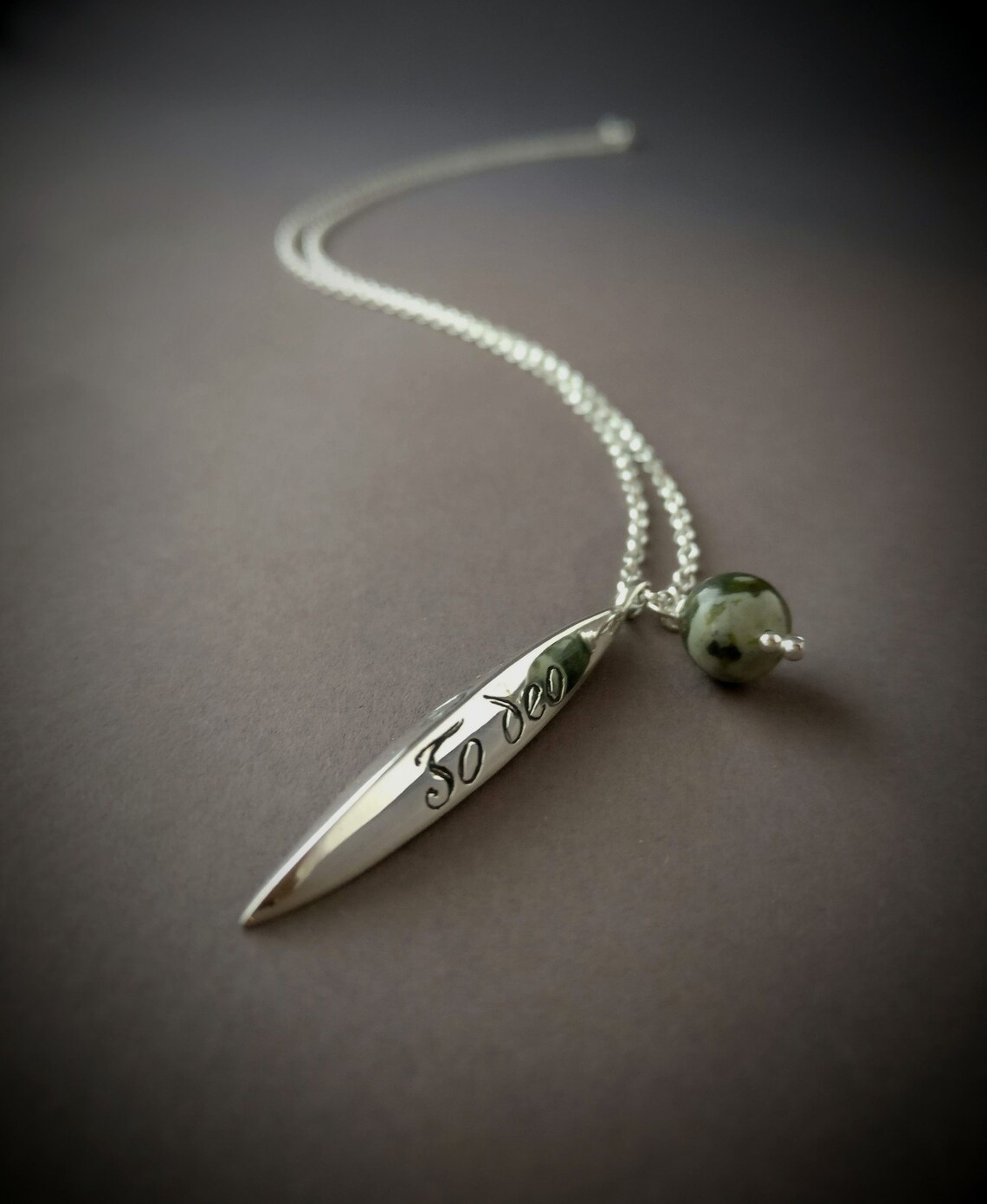 Silver Grá Go Deo Connemara Marble Necklace - Etsy