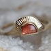 Sunset Ring Sunstone Engagement Ring Gold Sunrise Ring - Etsy