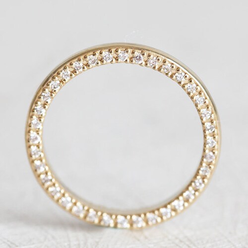 Double Side Eternity Band Full Eternity Diamond Ring Unique | Etsy