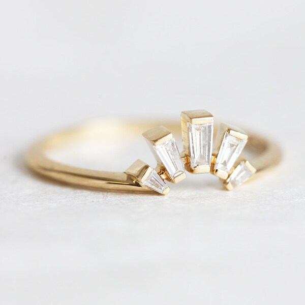 Curved Wedding Band - Etsy