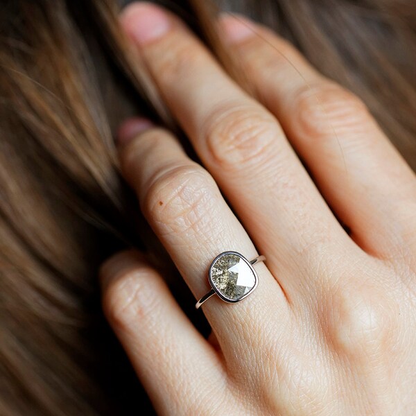 Simple Diamond Ring - Etsy