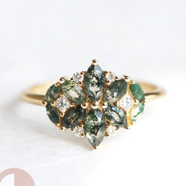 Moss Ring - Etsy