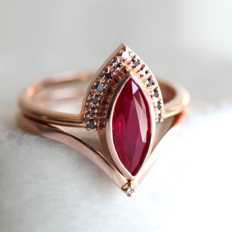 Natural Ruby Ring - Etsy